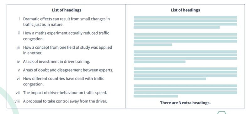 Dos and don'ts for IELTS Reading matching headings questions